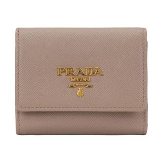 Prada Luxuri&ouml;ser Lederkartenhalter mit M&uuml;nzfach - - Accessories - Damen - Rosa - ONE SIZE