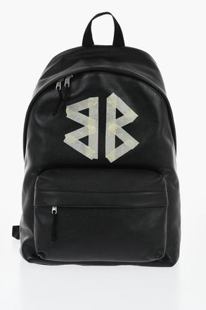 Balenciaga Hammered Leather Backpack TAPE With Front Pocket Balenciaga