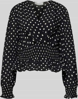 Neo Noir Bluse aus reiner Viskose in Wickel-Optik Modell Tamona