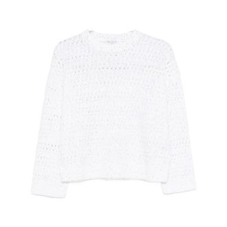 Brunello Cucinelli Damen, Strickwaren, Wei&szlig;, SGr&ouml;&szlig;e