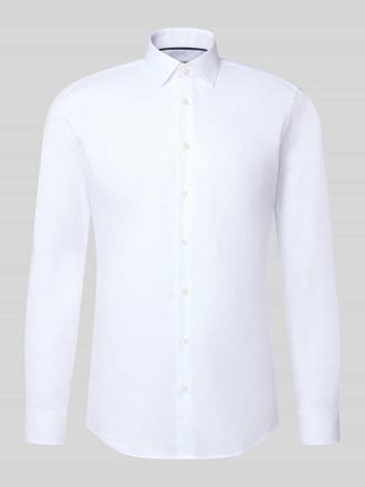 Jake*s Slim Fit Businesshemd aus reiner Baumwolle