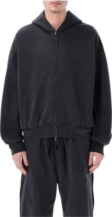Fear of God Homme, Sweatshirts et sweats &agrave; capuche, Noir, Taille: M Classic Full Zip Sweat &agrave; capuche