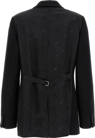 Moschino Single-Breasted Blazer - Black