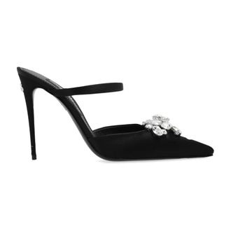 Dolce & Gabbana Satin-Mules - - Shoes - Damen - Schwarzk - 36 EU