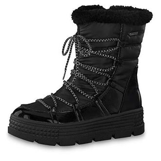 Tamaris Femme Bottines 26431-23, Dame Bottines Lacets, Bottes,Bottines Chukka,Demi-Bottes,Dentelle,Doubl&eacute;es,Bottes dhiver,Black,38 EU / 5 UK