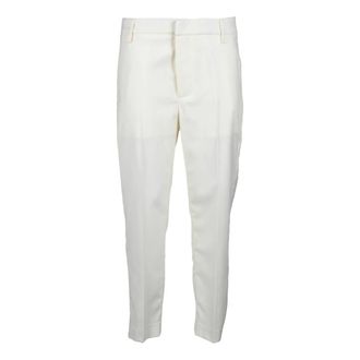Dondup Wollmischung Stretchhose - - Trousers - Damen - Wei&szlig; - W27