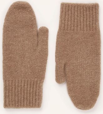 (The Mercer) N.Y. (The Mercer) N.Y. Cashmere-Fäustlinge beige