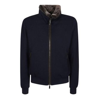 Moorer Homme, Vestes, Bleu, Taille: XL Blouson Aviateur Élégant