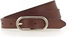 Tamaris Essential Classics TB0015L07 Ceinture pour femme Uni, cognac, 120 cm