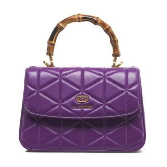 La Carrie Lila Lederhandtasche - - Bags - Damen - Lila - ONE SIZE