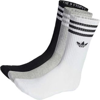 adidas Adidas Originals IU2653 Solid Crew Lot de 3 paires de chaussettes Taille L (28-30), IU2653, L