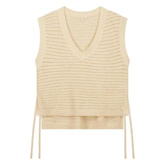 Olaf Hussein Offener Strickweste Off White - - Knitwear - Damen - Wei&szlig; - XS