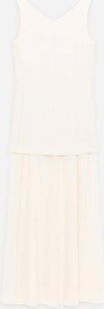 Arket Kleid Mit Tiefer Taille -Beige