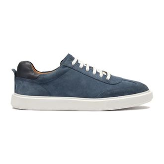 Kazar Marineblaue Wildledersneaker mit wei&szlig;er Sohle - - Shoes - Herren - Blau - 40 EU