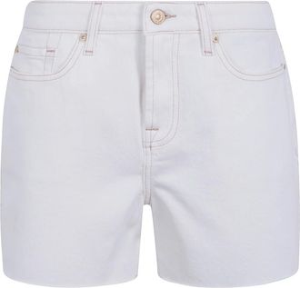 7 For All Mankind Femme, Shorts, Blanc, Taille: W26 Monroe Denim Shorts