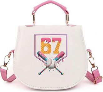 Generic ZXCVWWE Sac &agrave; main 67, sac &agrave; main dr&ocirc;le 67 cr&egrave;me glac&eacute;e, sac &agrave; bandouli&egrave;re P&egrave;re No&euml;l Says SixSeven, sacs mignons Six Seven Ice Cream Drip, dr&ocirc;le 6 7 M