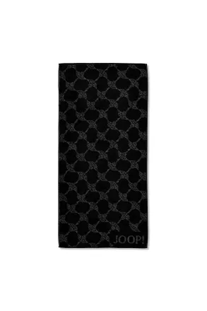 Joop Saunatuch Cornflower, Schwarz, Textil, Floral, 80x200 cm, Textiles Vertrauen - Oeko-Tex, Made in Germany, Oeko-Tex Standard 100