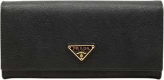 Prada Portefeuille Long Pre-owned - Femme - Pre-owned - Noir - Taille: ONE Size