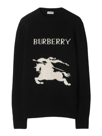Burberry Pull Col Rond - Noir