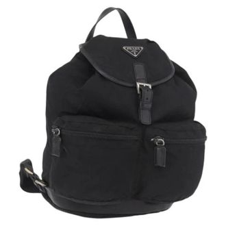 Prada Pre-owned Vintage Nylon Backpack - Femme - Pre-owned - Noir - Taille: ONE Size