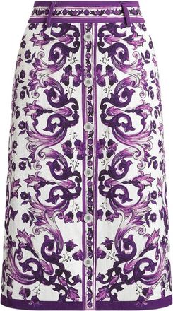 Dolce & Gabbana Femme, Jupes, Multicolore, Taille: 36 FR Midi Skirt