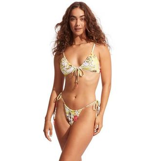 Seafolly Damen Bikinioberteil Coast To Coast Drawstring Bralette