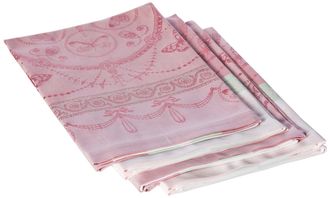 Garnier Thiebaut Handtuch, Baumwolle, Rosa, 54 x 54 cm
