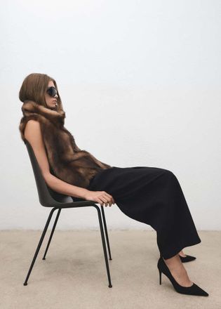 Mango Spitz zulaufende Pumps schwarz - Damen - 35 - MANGO