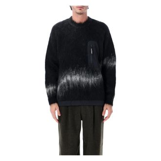 And Wander Mohair Pullover Tasche - - Knitwear - Herren - Schwarzk - L/XL