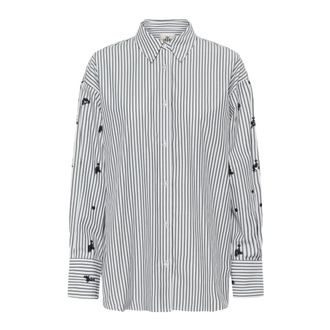 Karen by Simonsen Gestreiftes Hemd - - Blouses & Shirts - Damen - Gr&uuml;n - S