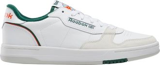 Reebok Mens Phase Court Trainers in White, White White DarkGreen, 36.5 EU