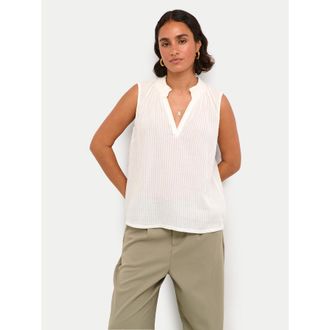 Kaffe Top Alice 10508545 Wei&szlig; Regular Fit