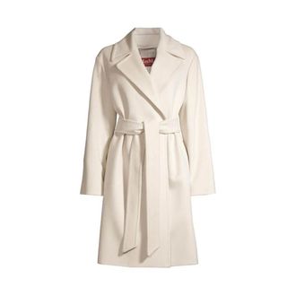 Max Mara Damen, M&auml;ntel, Wei&szlig;, LGr&ouml;&szlig;e