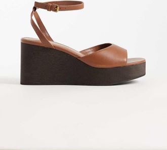 Mango Chaussures compens&eacute;es &agrave; plateforme - Marron