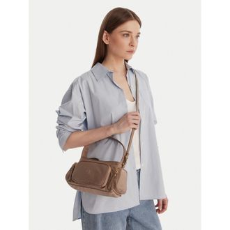 Calvin Klein Handtasche Calvin Klein Pocket Nylon Bag W/Strap LV04F3132G Beige