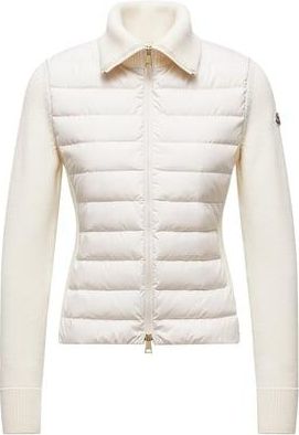 Moncler Veste Cardigan bi-mati&egrave;re