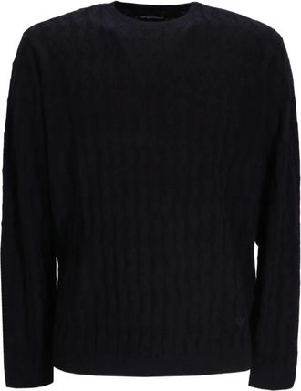 Emporio Armani Homme, Pulls, Bleu, Taille: M Pulls &agrave; col rond