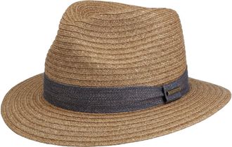 Stetson Toyo Traveller Strohhut Sommerhut Sonnenhut Travellerhut Herren - Fr&uuml;hling-Sommer Sommer - XXL (62-63 cm) Hellbraun