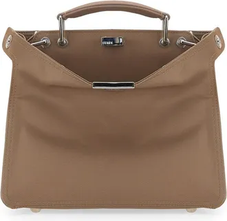 Fendi Mens Bag Peekaboo Iseeu Beige Polyester Handbags Hand