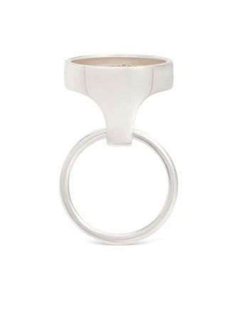 Courr&egrave;ges bague g&eacute;om&eacute;trique Holy - Argent