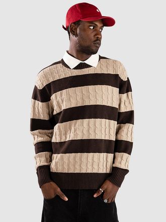 Redefined Rebel RRPierre Knit Boxy Fit Pull marron