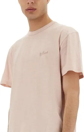 Woolrich Flamed Cotton T-Shirt - Pink