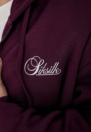 Siksilk Hoodie SikSilk Herren-Essentials-Hoodie mit durchgehendem Rei&szlig;verschluss