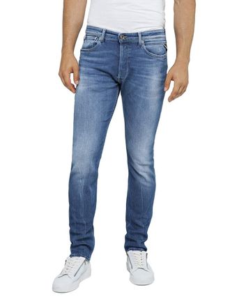 Replay Herren Donny Slim Jeans, Blau (Medium Blue 9), 38W / 34L