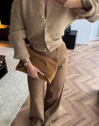 NA-KD gilet en maille m&eacute;lange mohair beige-Neutre