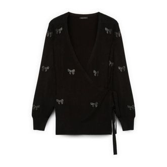 Fiorella Rubino Damen, Strickwaren, Schwarzk, LGröße