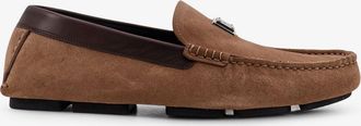 Dolce & Gabbana Suede loafer with leather inserts - DOLCE & GABBANA - gender_Man