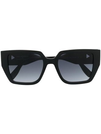 Karl Lagerfeld lunettes de soleil teint&eacute;es &agrave; monture carr&eacute;e - Noir