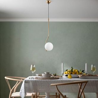 Opviq Elegant Gold Chandelier, Adjustable Height 70-100 cm, Metal Body with Glass Cap, &Oslash;15 cm, E27 Socket, Perfect for Modern Home D&eacute;cor, IP20 Rated