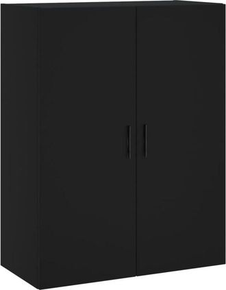 vidaXL Wandschrank Schwarz 69,5x34x90 cm Vidaxl